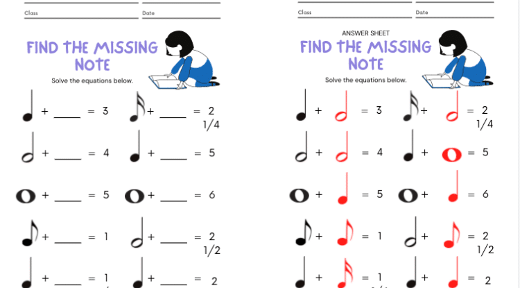 Music Notation: Find The Missing Note! // The Musical Me