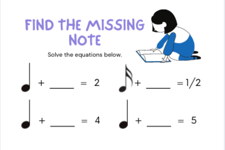 Music Notation: Find The Missing Note! // The Musical Me