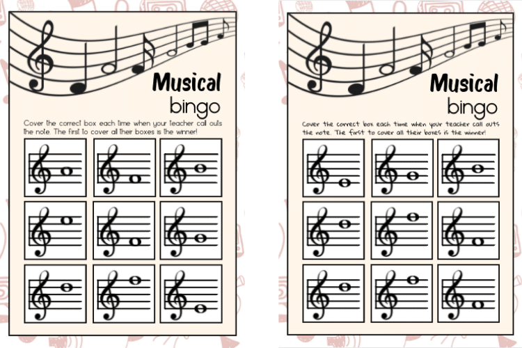 Musical Bingo // The Musical Me