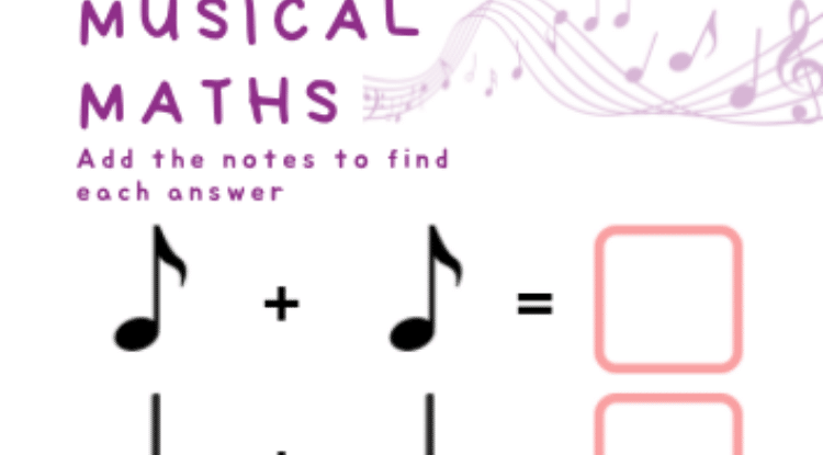 KS2 Musical Math Worksheets // The Musical Me