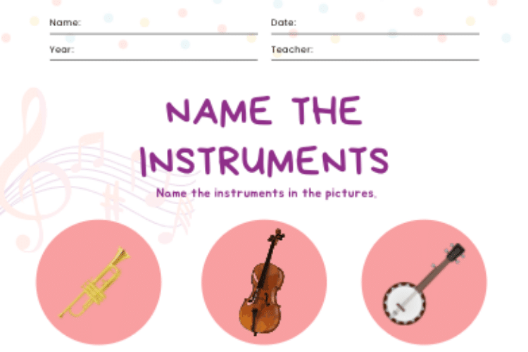KS2 Name The Instruments! // The Musical Me