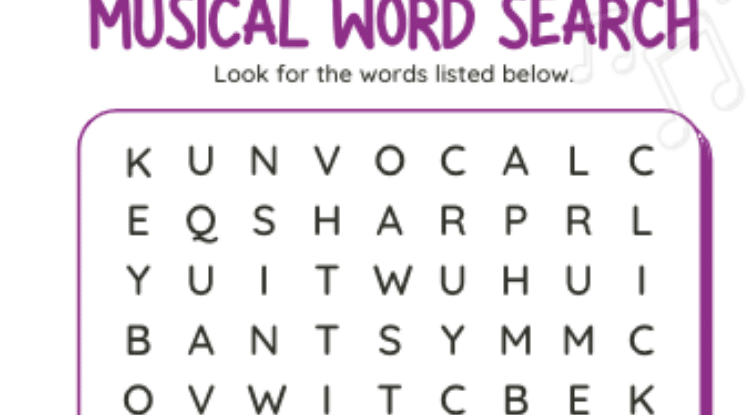 Musical Crossword Puzzle, Part 2 // The Musical Me