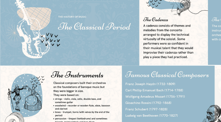 Musical Period Timeline // The Musical Me