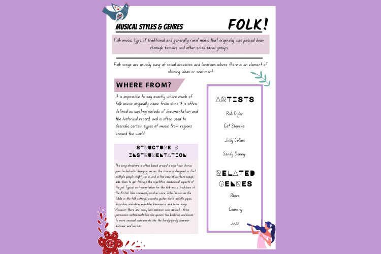The History Of Folk Music // The Musical Me