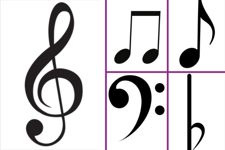 Large Music Note Display Cutouts // The Musical Me