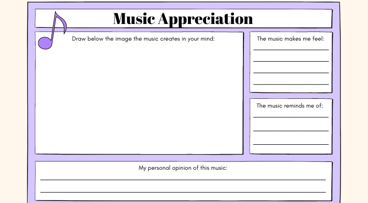 Emoji Music Reflection Worksheet! // The Musical Me