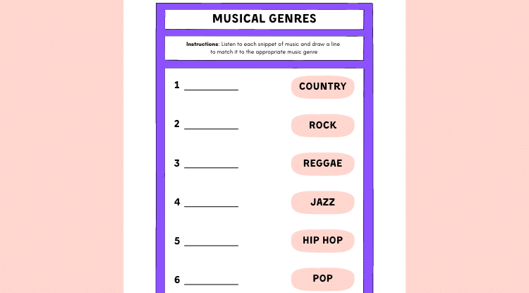Musical Time Signatures - Worksheet // The Musical Me