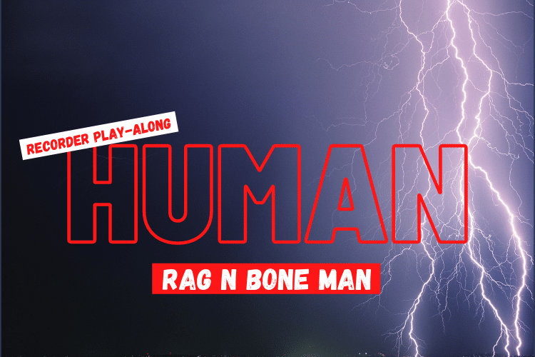 Human - Recorder Play Along // The Musical Me