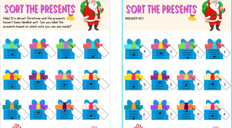 Decorate The Bauble - Christmas Worksheet // The Musical Me