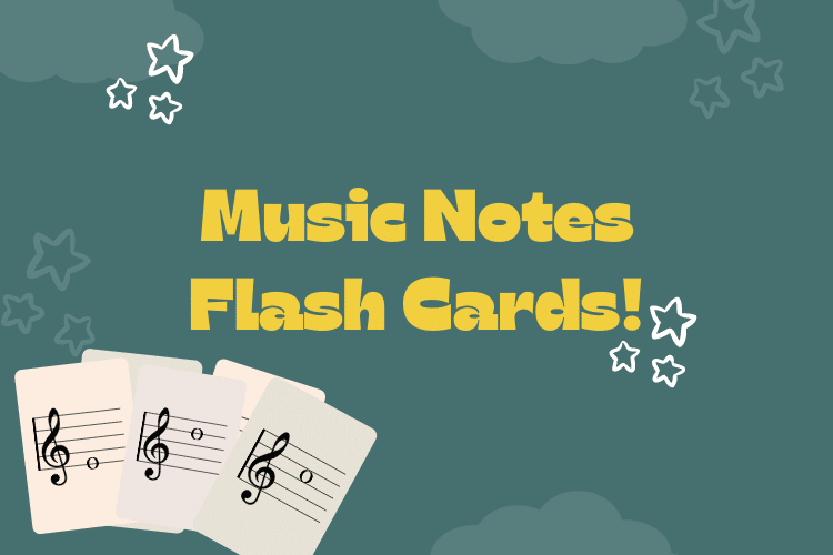 Musical Note Flash Cards - Easy Treble Clef KS1/2