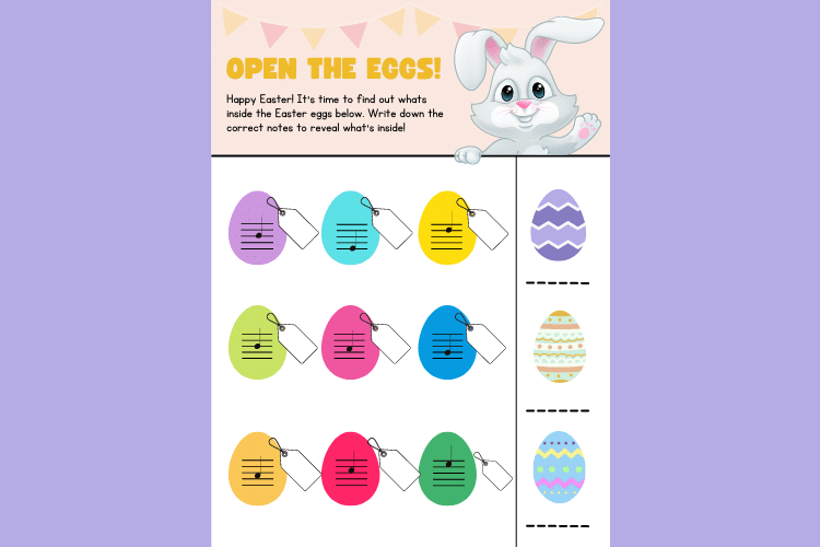 Open The Eggs! - A Fun Easter Worksheet // KS1/2