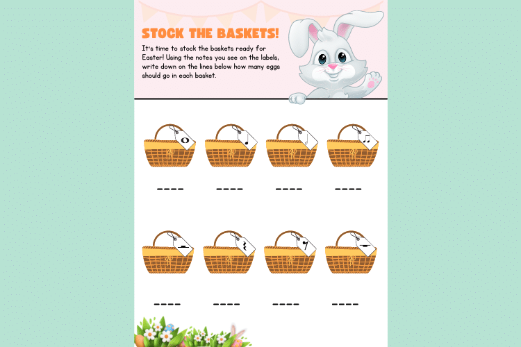 Stock The Baskets! A Fun Musical Easter Worksheet (KS1/2)