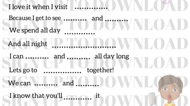 KS1 Songwriting, Fill in the blanks (Part 2) // The Musical Me
