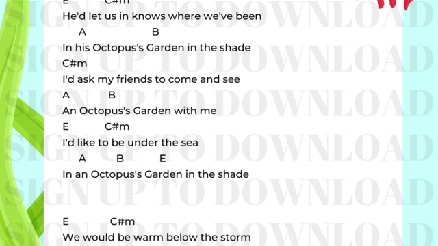 Octopus's Garden Keyboard Chords // The Musical Me