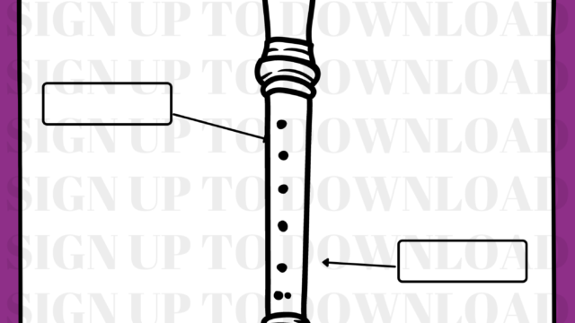The Recorder Components Worksheet // The Musical Me