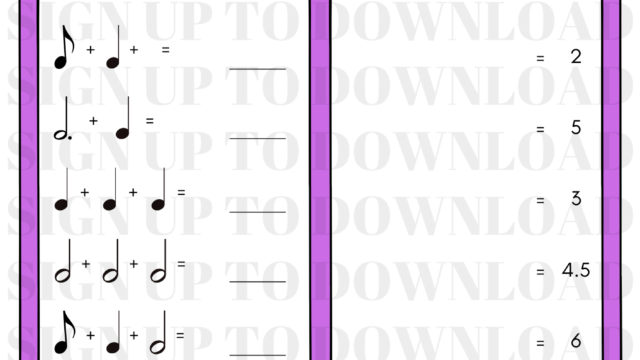 Fun Musical Maths Worksheets - KS2 Addition // The Musical Me