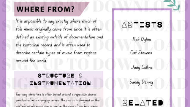 The History Of Folk Music // The Musical Me