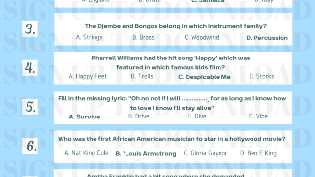 Black History Month - Music Quiz // The Musical Me