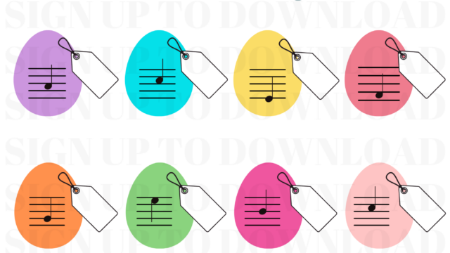 Sort The Eggs - Easter Music Worksheets (KS1/2)